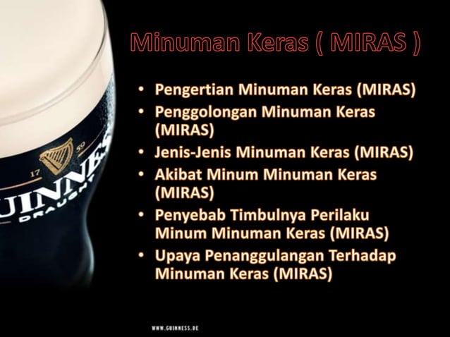 Bahaya minuman keras (miras) | PPTX