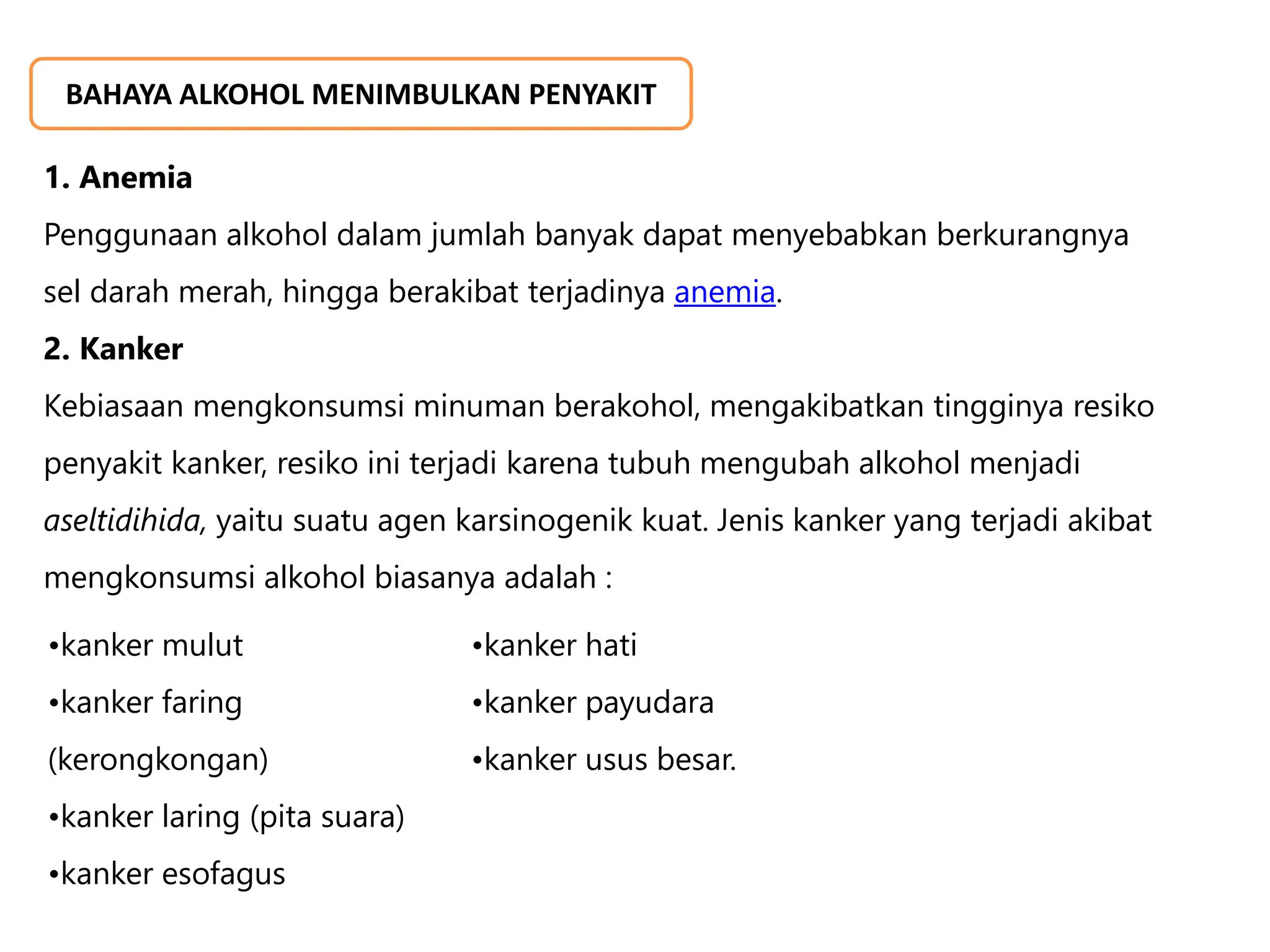 BAHAYA MINUMAN KERAS BAGI KESEHATAN.pptx. | PPTX