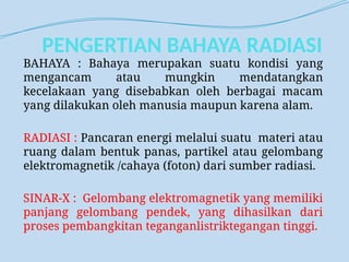 MATERI DIKLAT BAHAYA RADIASI DI RUMAH SAKIT.pptx