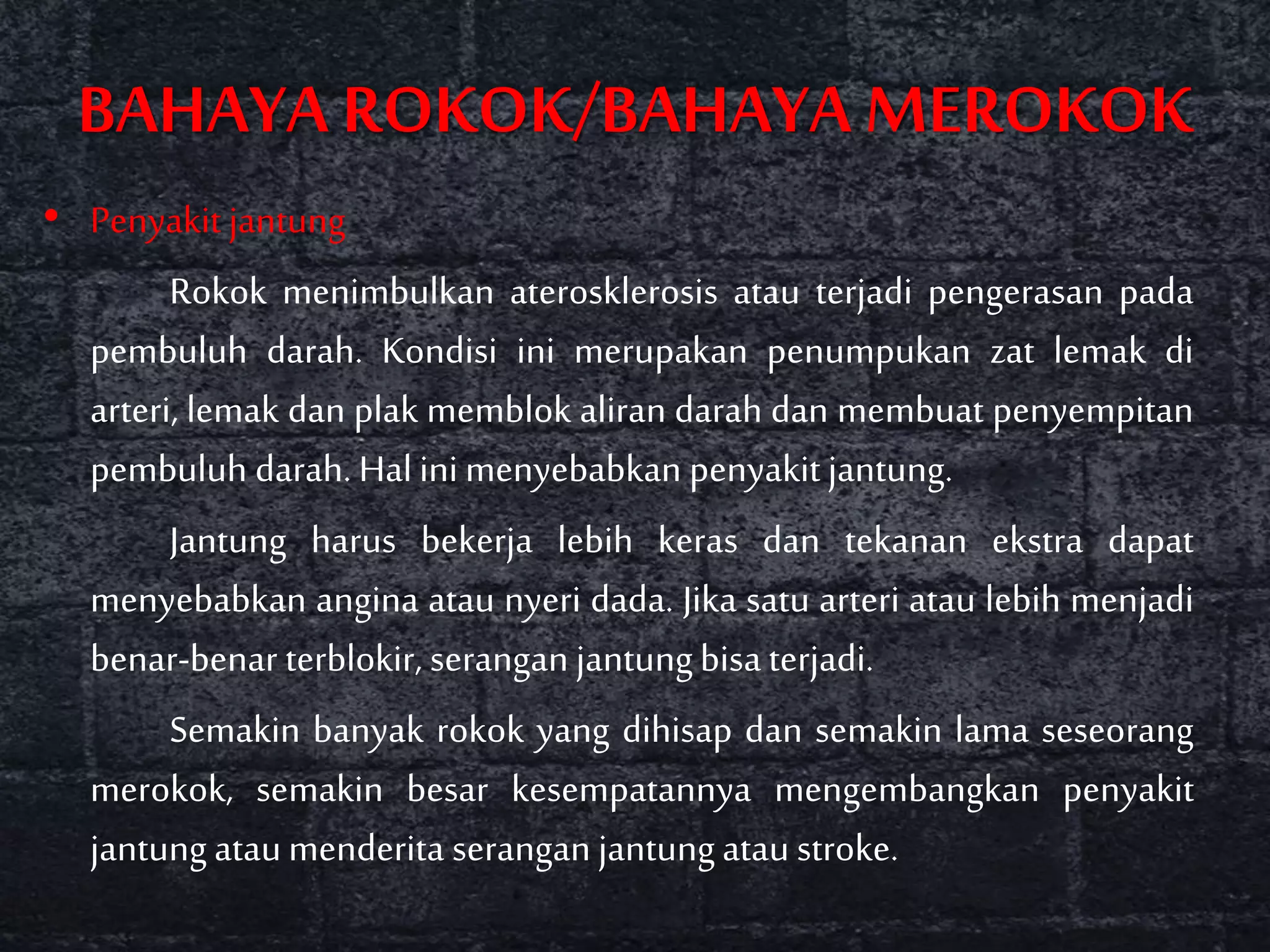 Bahaya Rokok | PPT