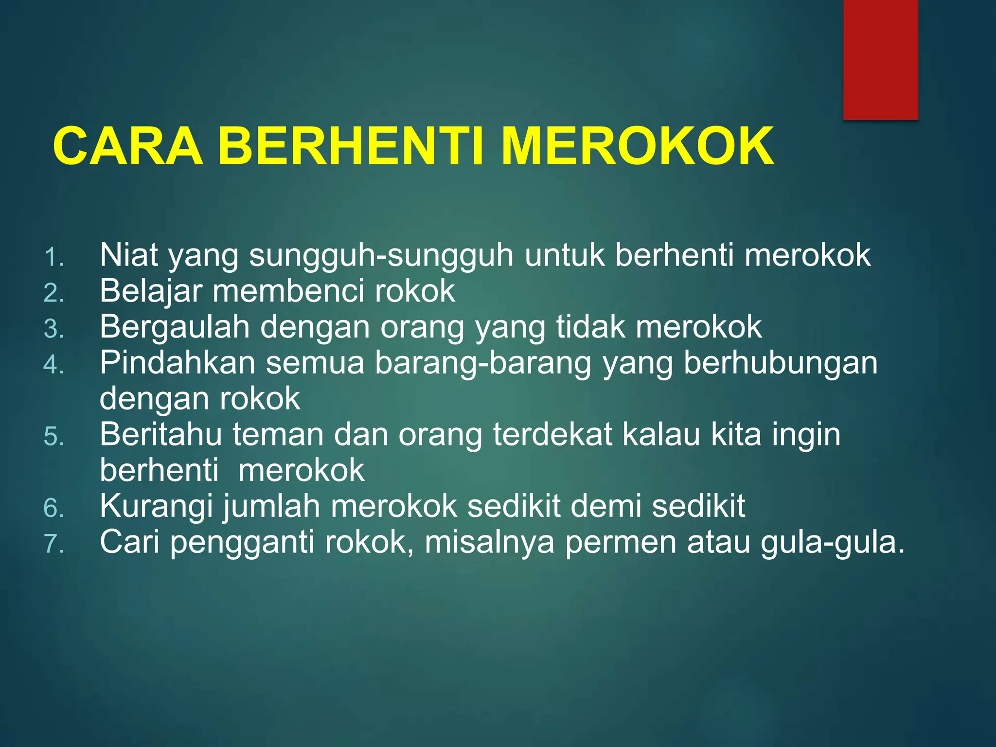Bahaya Rokok bagi kesehatan tubuh dan.ppt