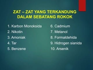 Bahaya Rokok bagi kesehatan tubuh dan.ppt