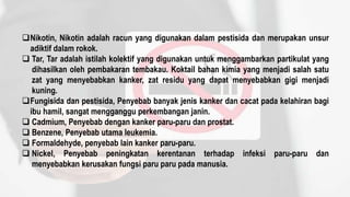 Bahaya rokok bagi paru paru | PPTX