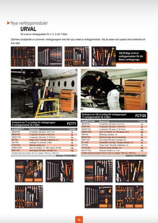 Bahco verktygsvagnar | PDF