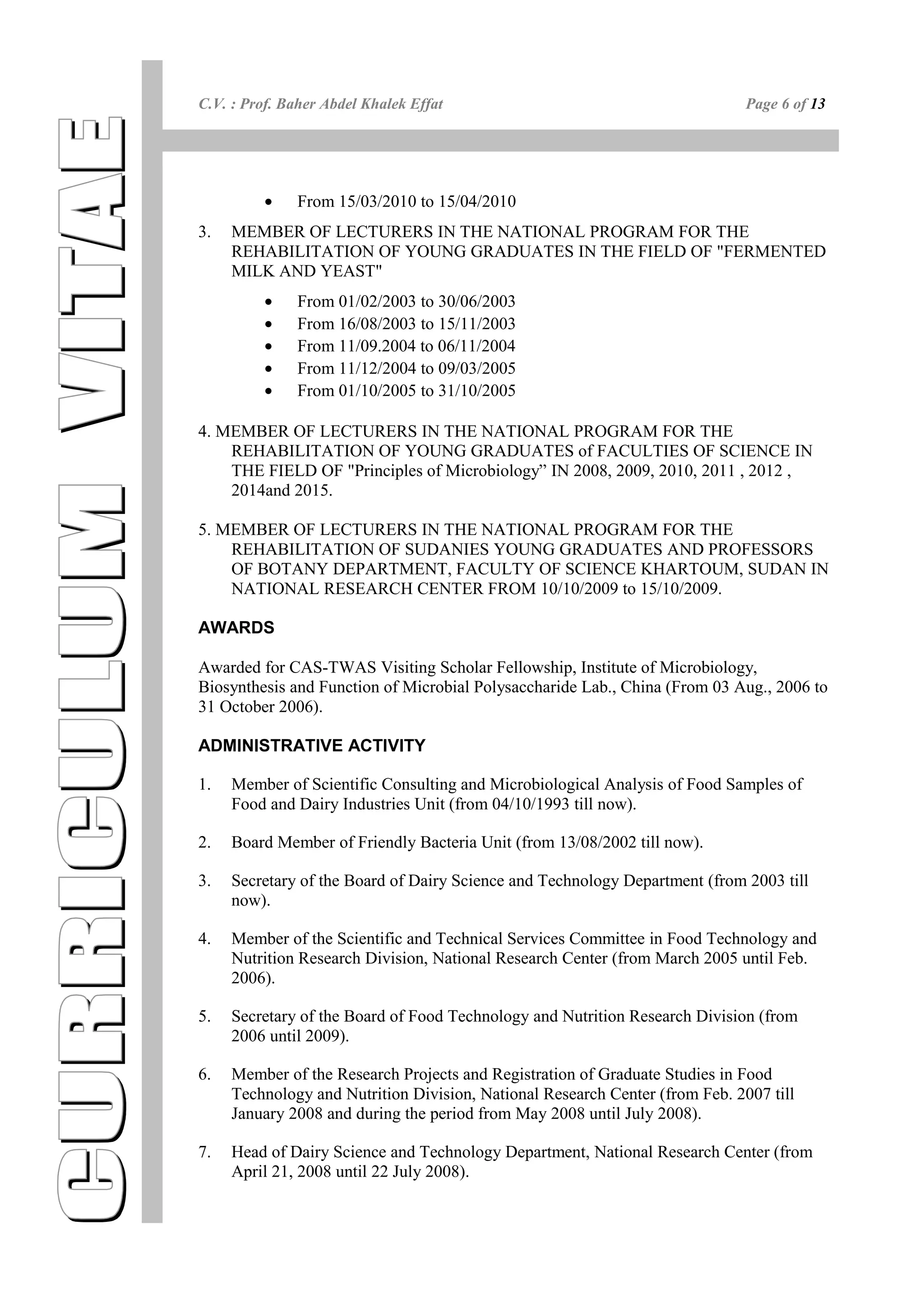 Baher cv english | DOC