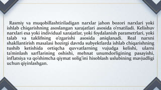 Bahoni shakllantirish bo’yicha qarorlar qabul qilish.pptx