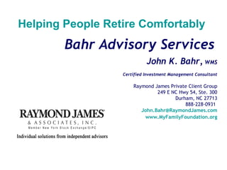 Bahr Advisory Services | PPT | Business Accounting & Finance | Business