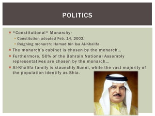 Bahrain: The Crux of Antiquity and Modernity | PPT