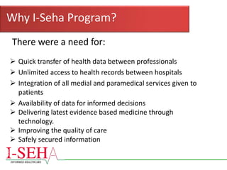 I-Seha, National Health Information System, Bahrain | PPTX