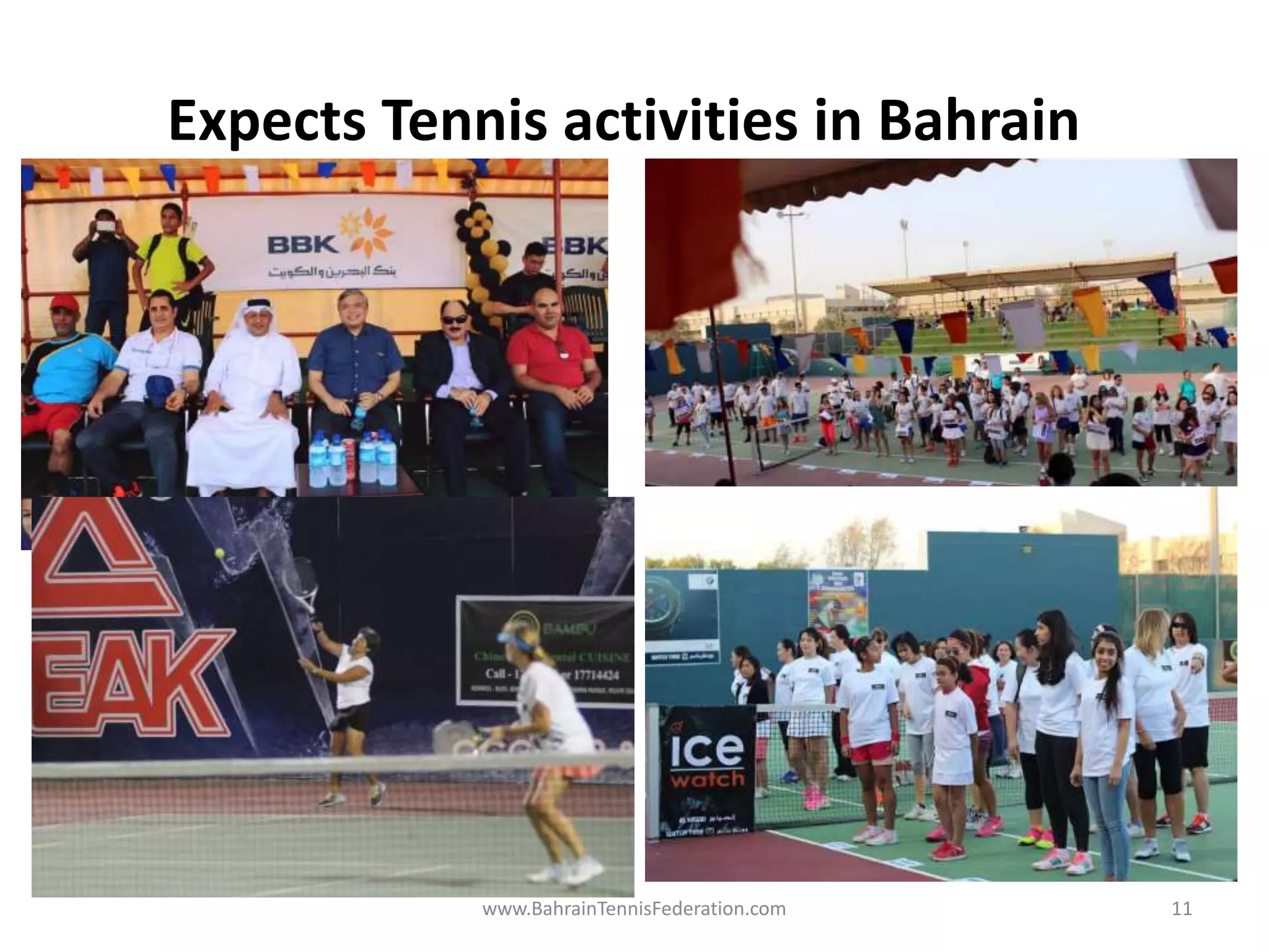 Bahrain Tennis Federation | PPTX | Tennis | Sports