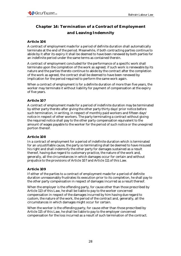 Bahrain labour-law