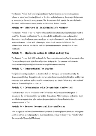 Bahrain draft vat | PDF