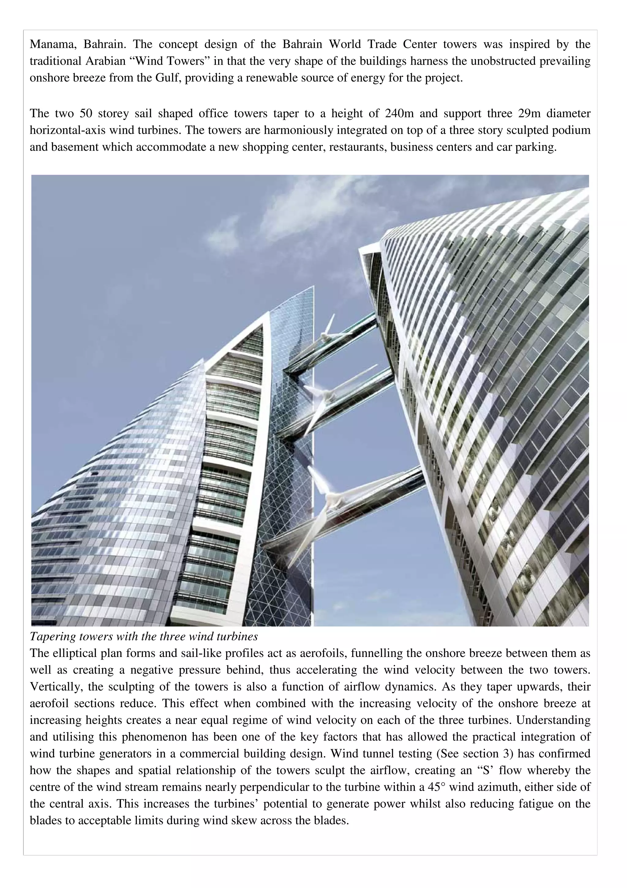 Bahrain world trade centre | PDF