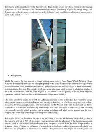 Bahrain world trade centre | PDF