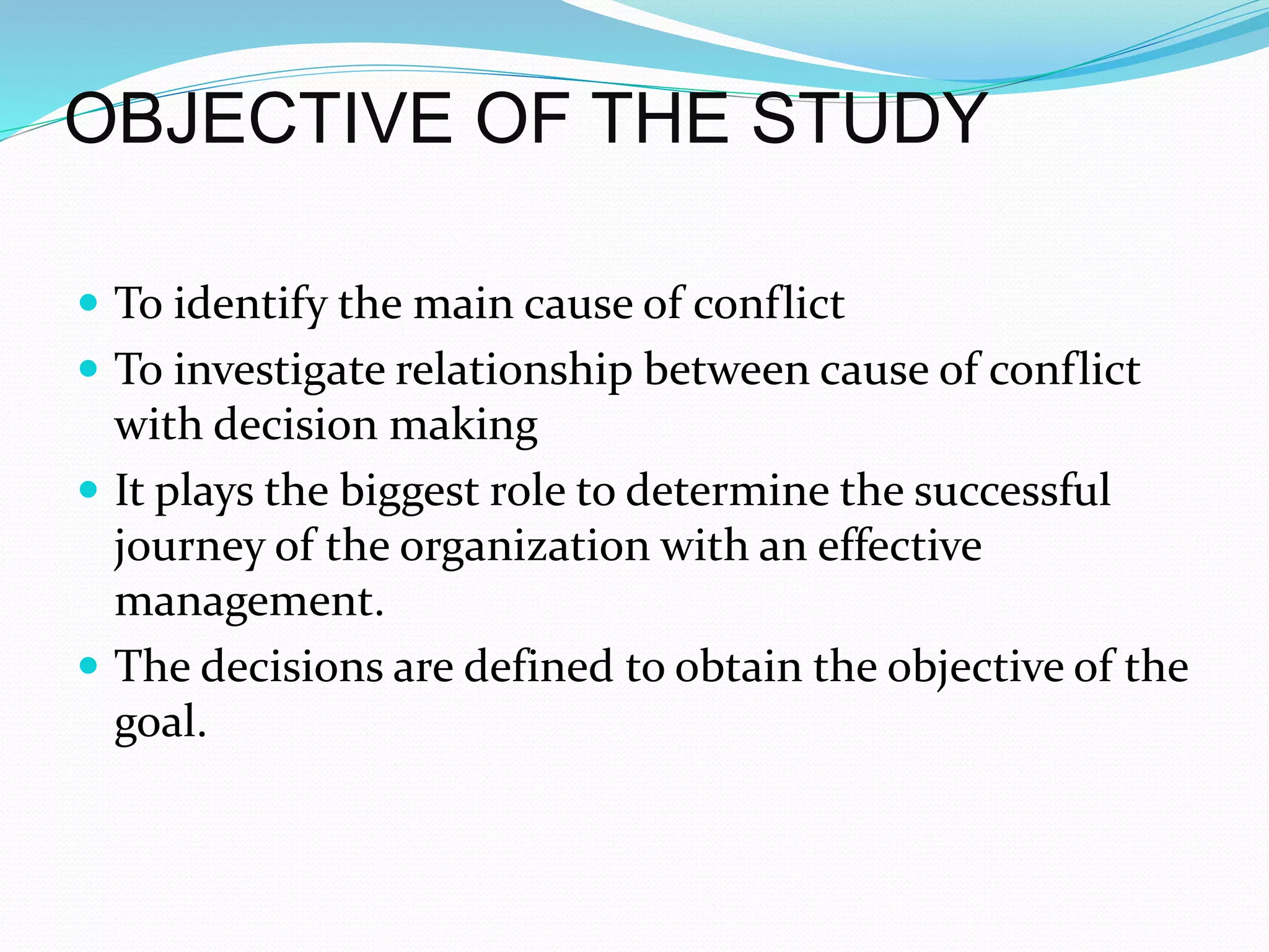 CONFLICT SITUATION IN MANUFACTURING INDUSTRY | PPT