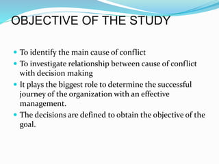 CONFLICT SITUATION IN MANUFACTURING INDUSTRY | PPTX
