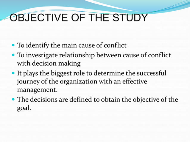 CONFLICT SITUATION IN MANUFACTURING INDUSTRY | PPT