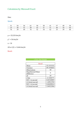 T- Distribution Report | PDF | Physics | Science