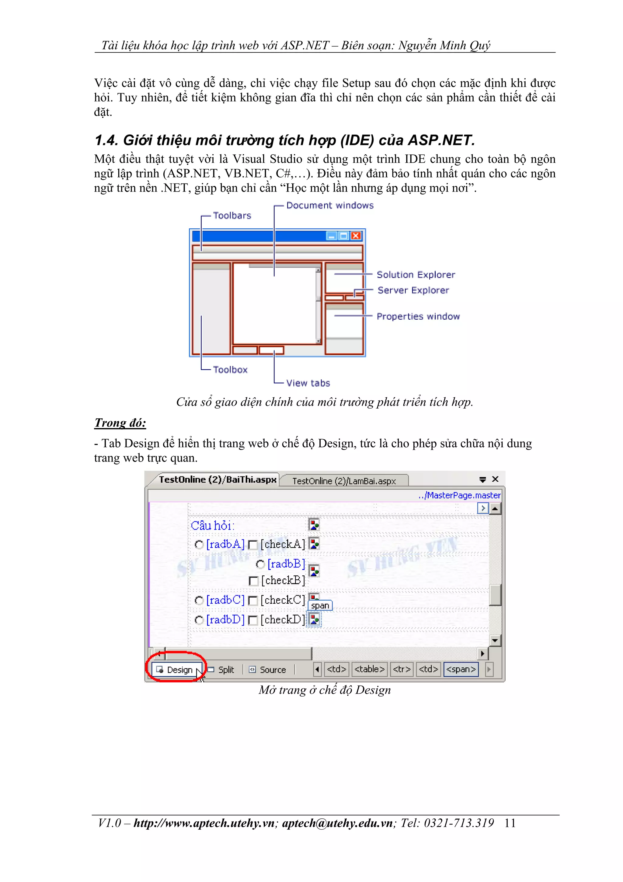 Bài giảng asp.net