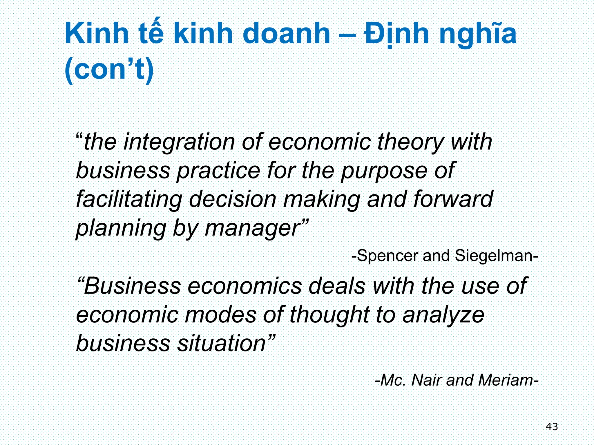 Bài giảng Kinh tế kinh doanh chương I.ppt