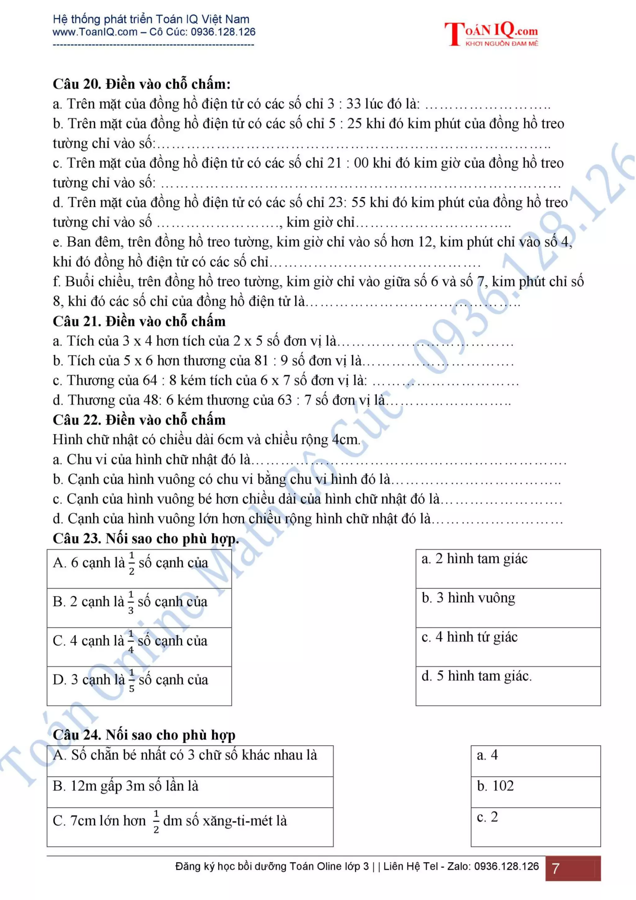 bai-kiem-tra-chat-luong-dau-nam-toan-lop-3 | PDF