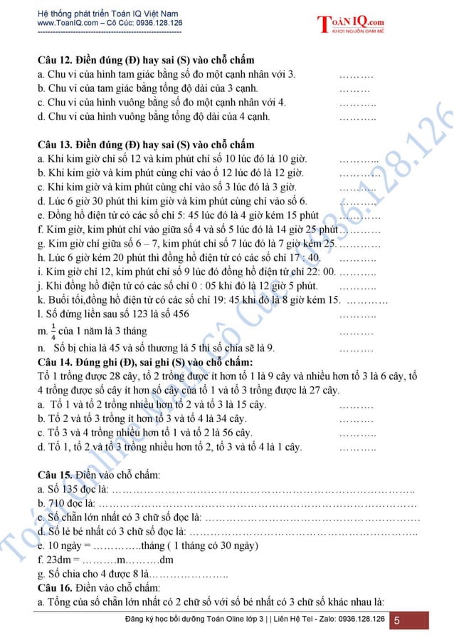 bai-kiem-tra-chat-luong-dau-nam-toan-lop-3 | PDF