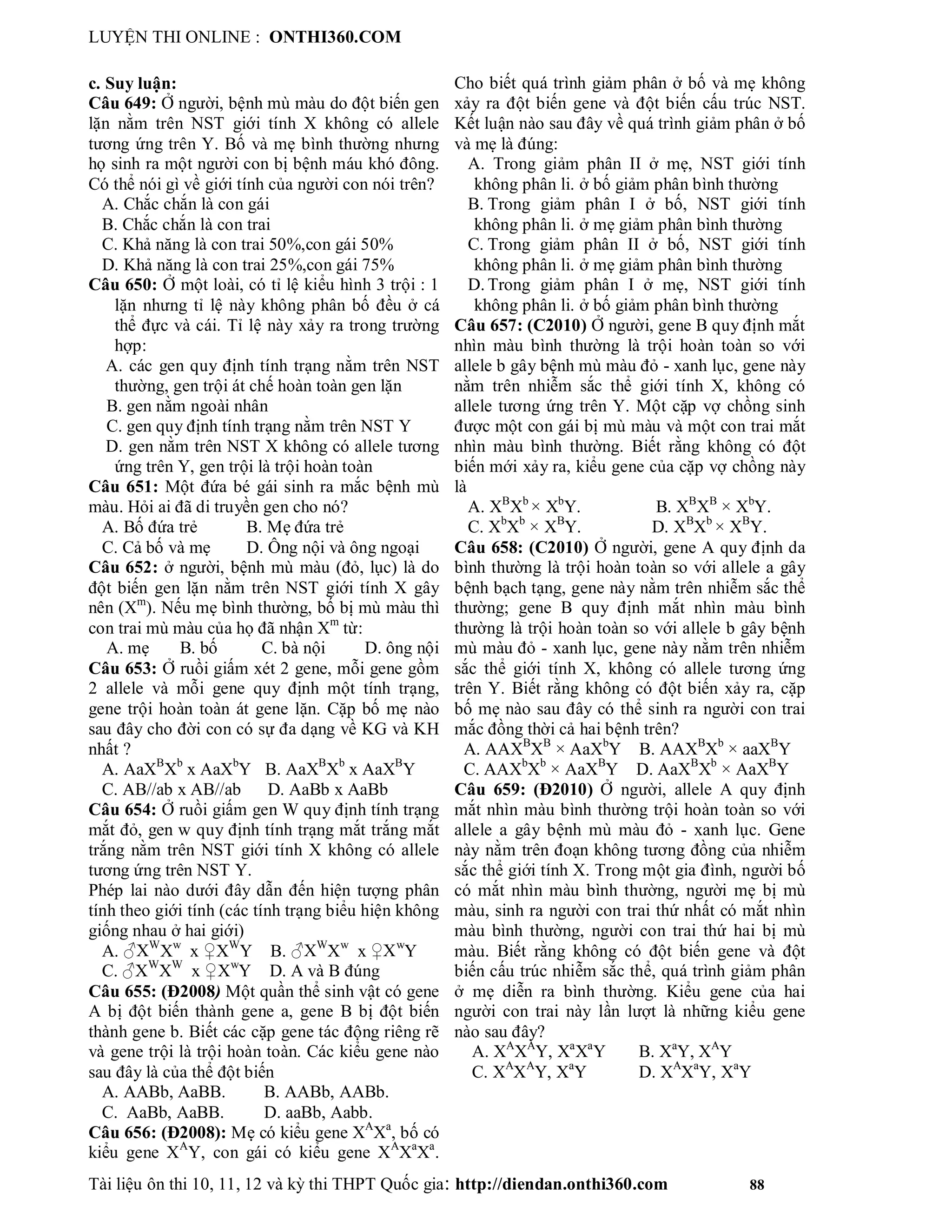 Bai tap chuyen de 6 | PDF