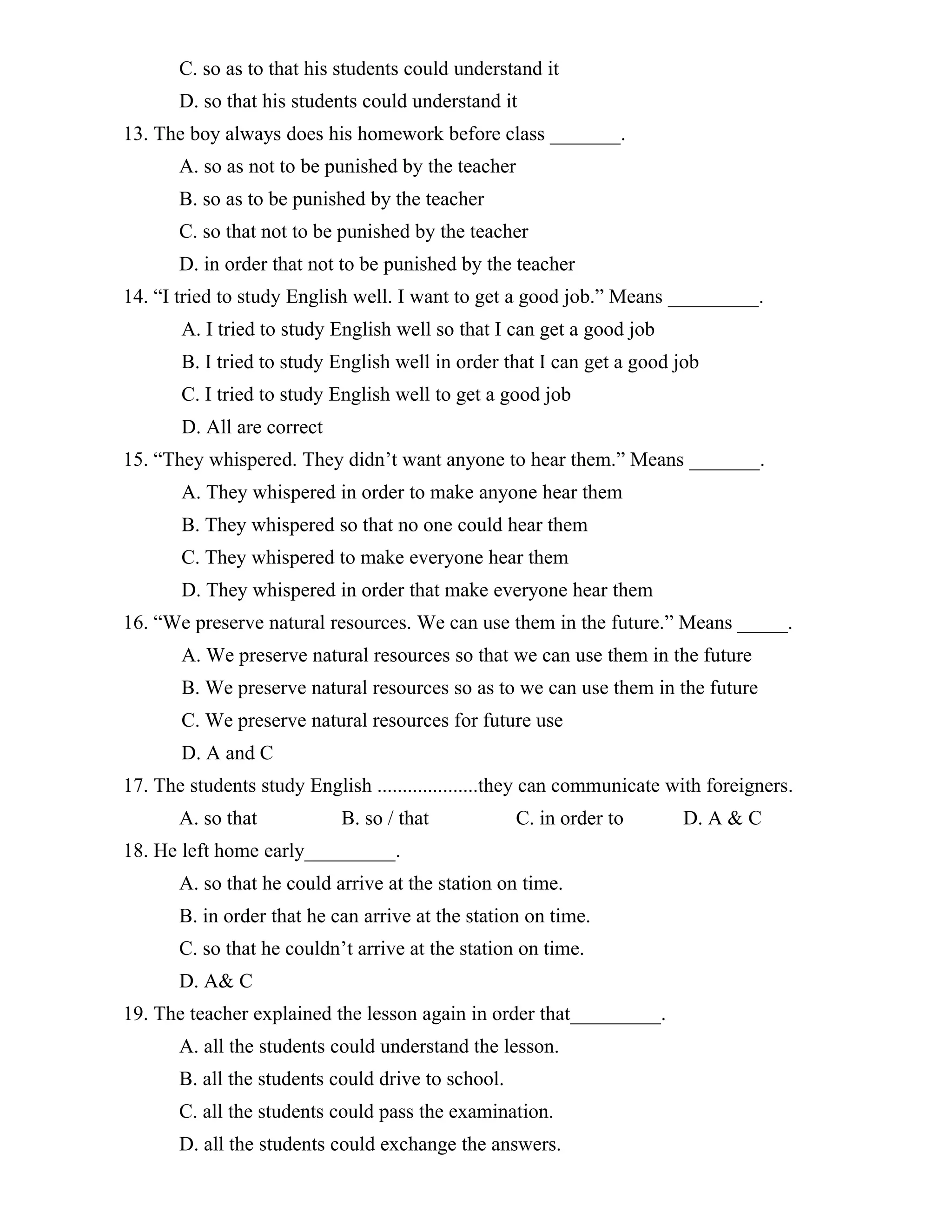 Bai tap-cum-tu-va-menh-de-chi-muc-dich | PDF