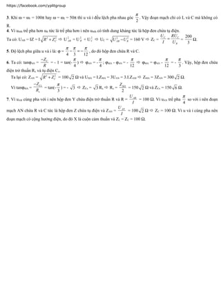 Bài tập điện xoay chiều | DOC