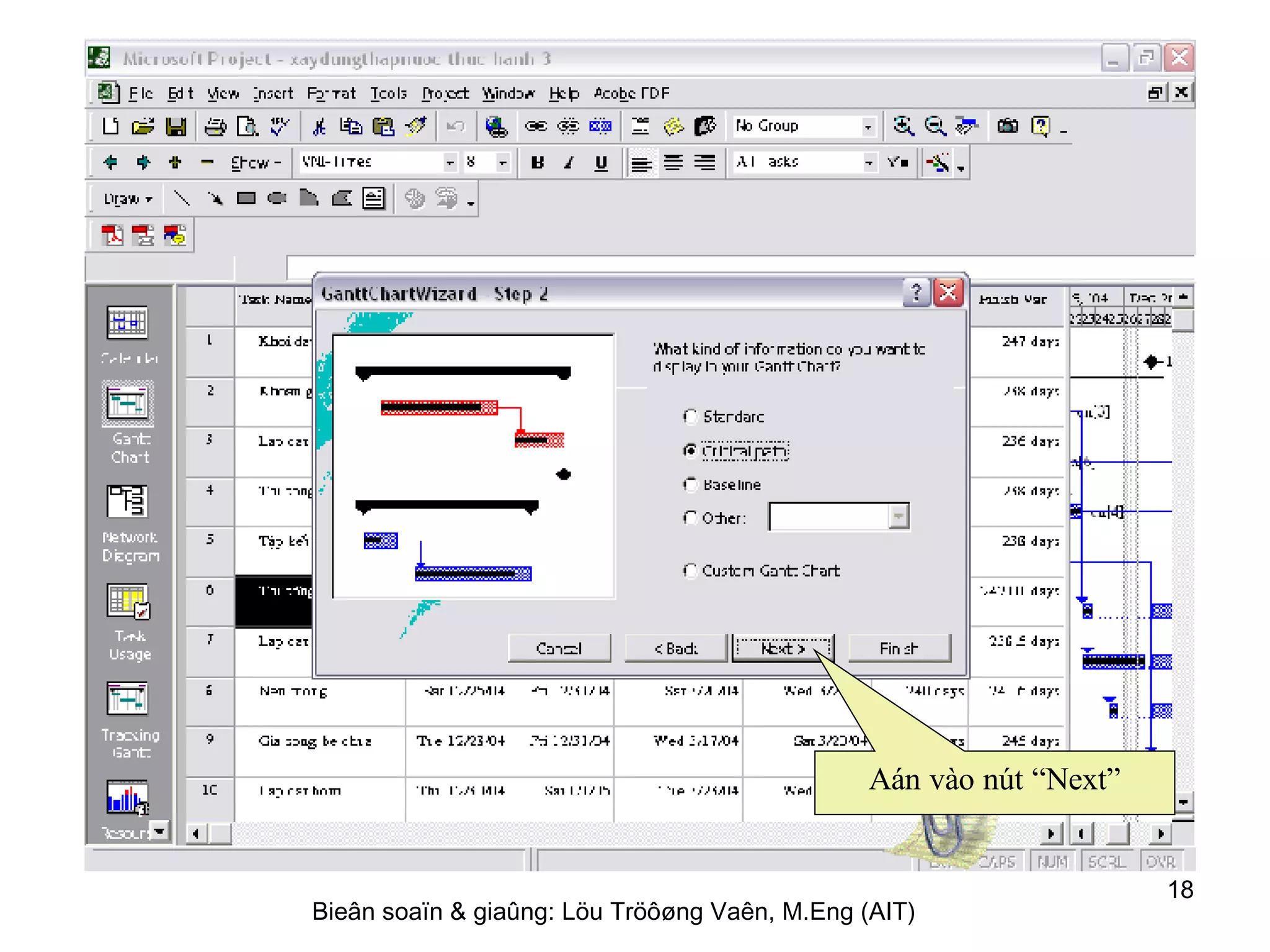 Bai Tap Ms Project Tracking | PPT