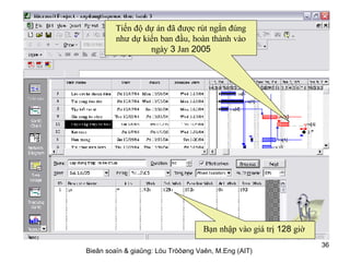 Bai Tap Ms Project Tracking | PPT