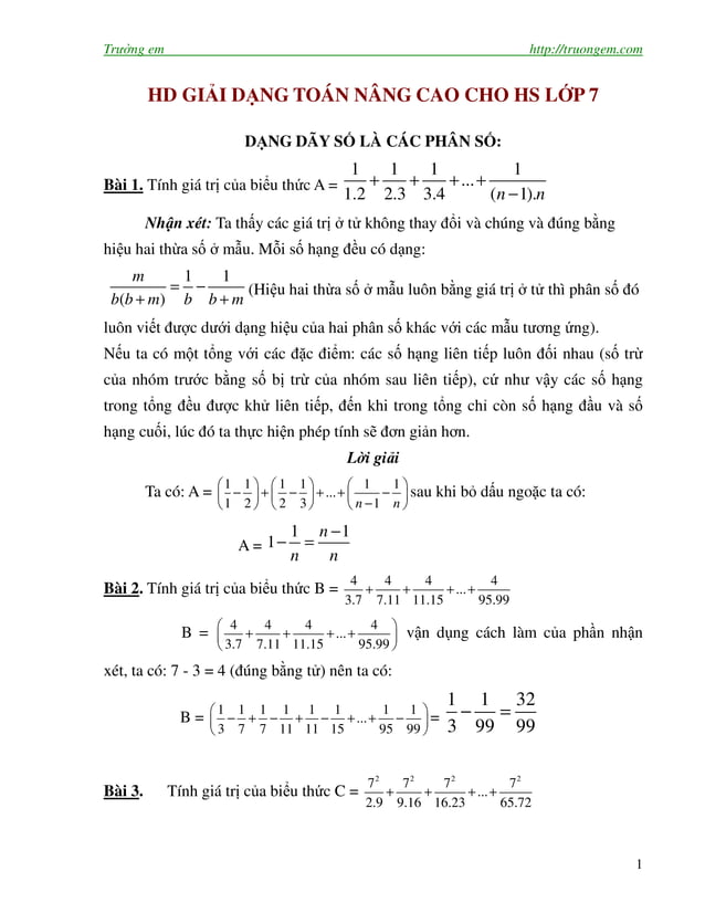 Bai tap-toan-nang-cao-lop-7 | PDF