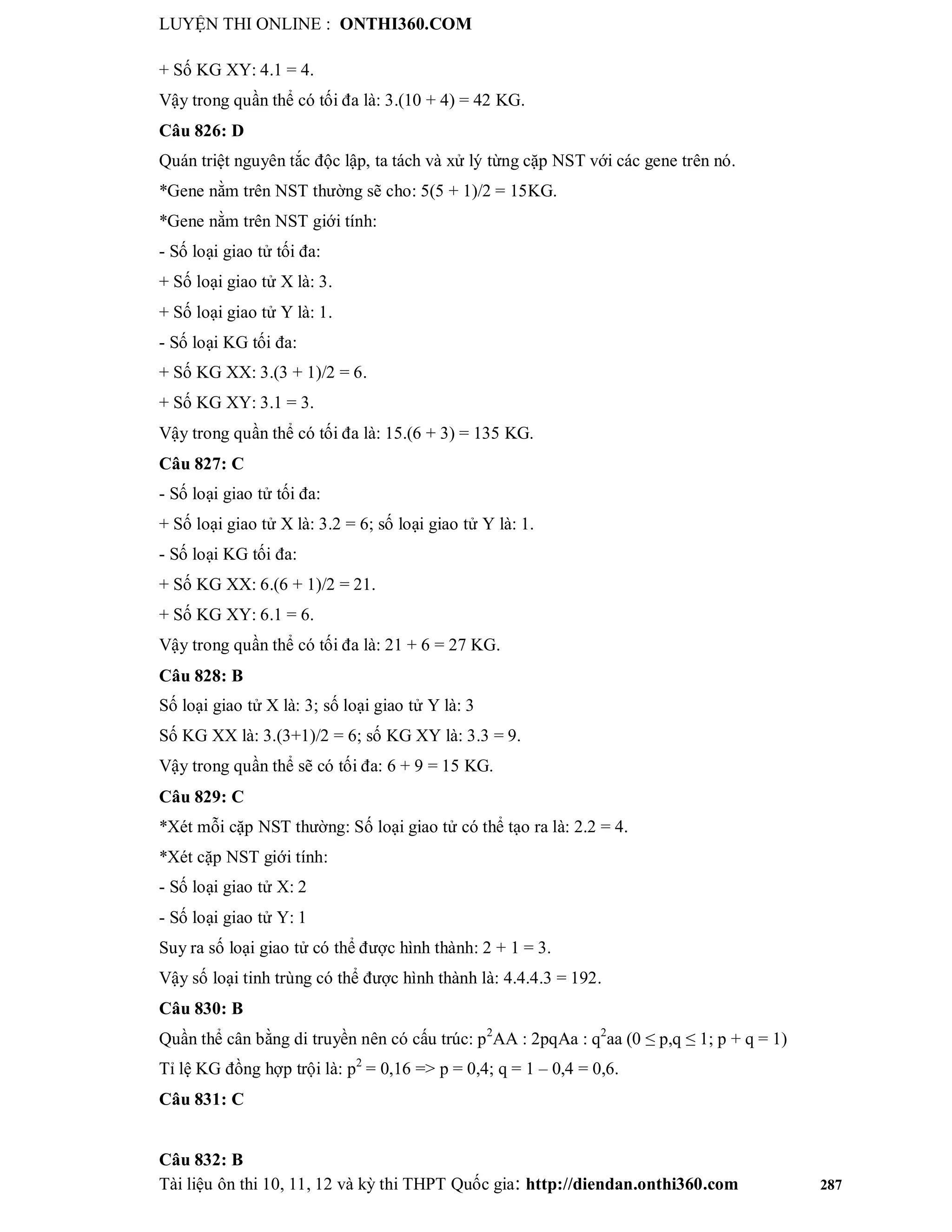 Bai tap va giai chi tiet chuyen de 9 | PDF