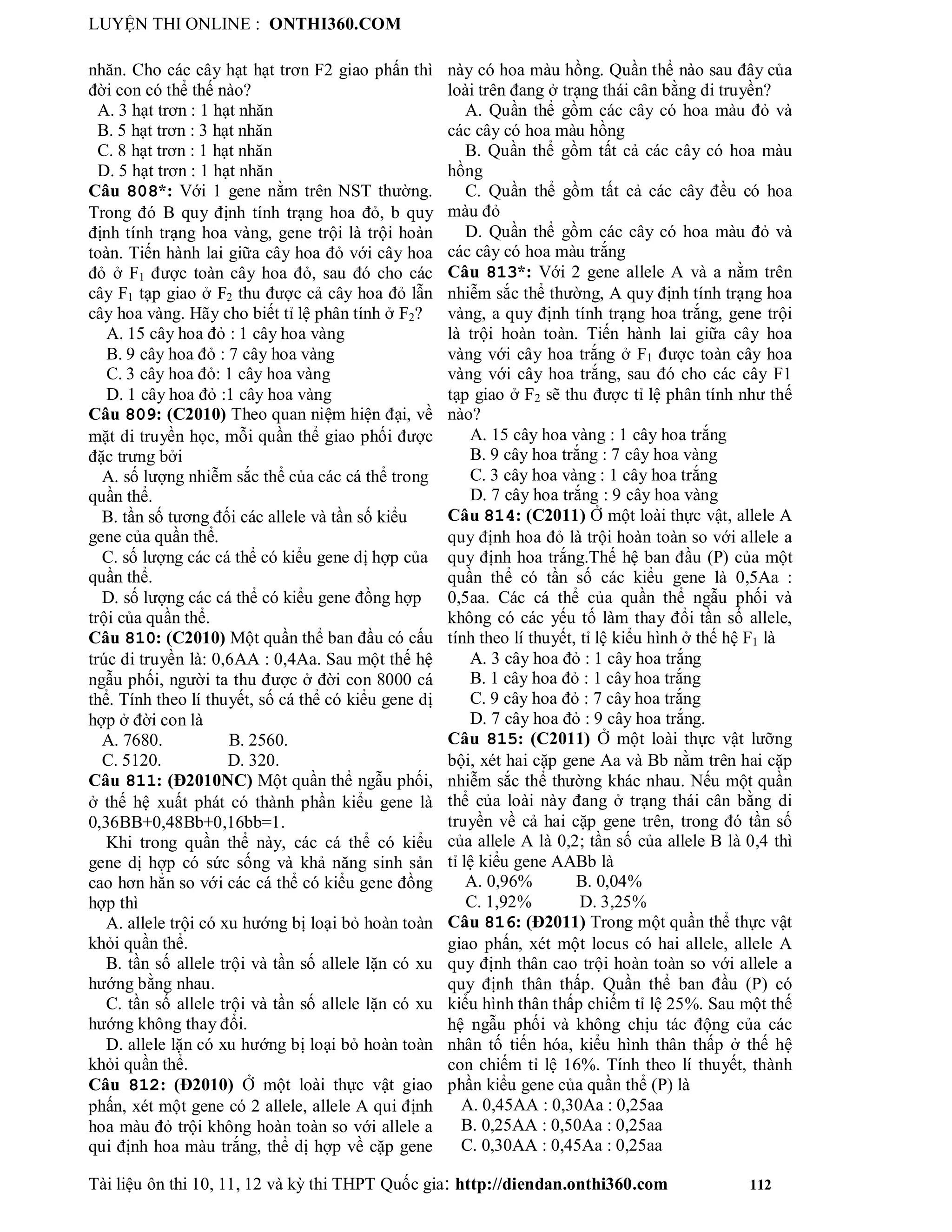 Bai tap va giai chi tiet chuyen de 9 | PDF