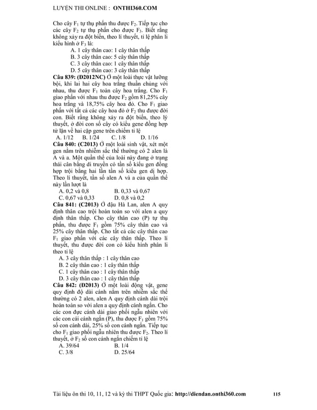 Bai tap va giai chi tiet chuyen de 9 | PDF