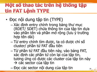 Bai03 he thong tap tin fat | PPT