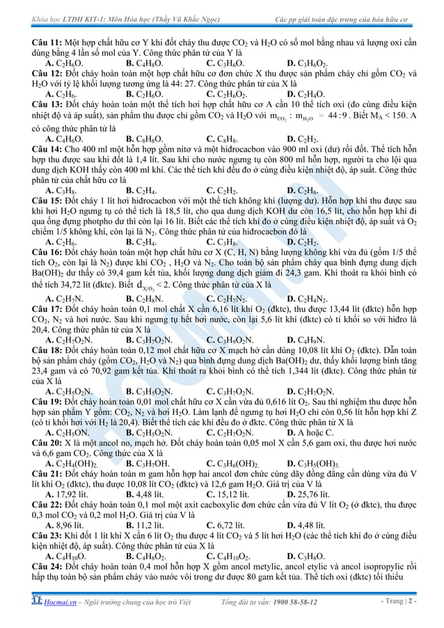 Bai 1. bai_tap_pp_co_ban_de_giai_hoa_huu_co_v1_merged | PDF