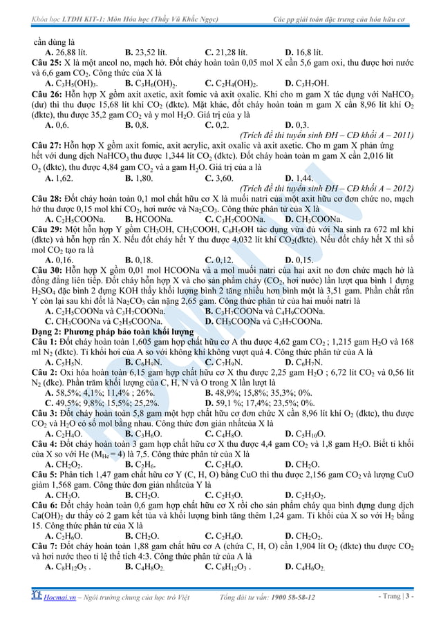 Bai 1. bai_tap_pp_co_ban_de_giai_hoa_huu_co_v1_merged | PDF