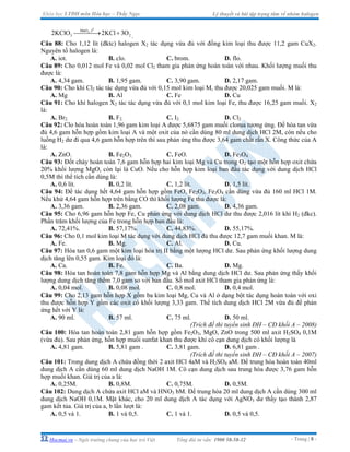 Bai 1. Bài tập lý thuyết trọng tâm về nhóm halogen | PDF