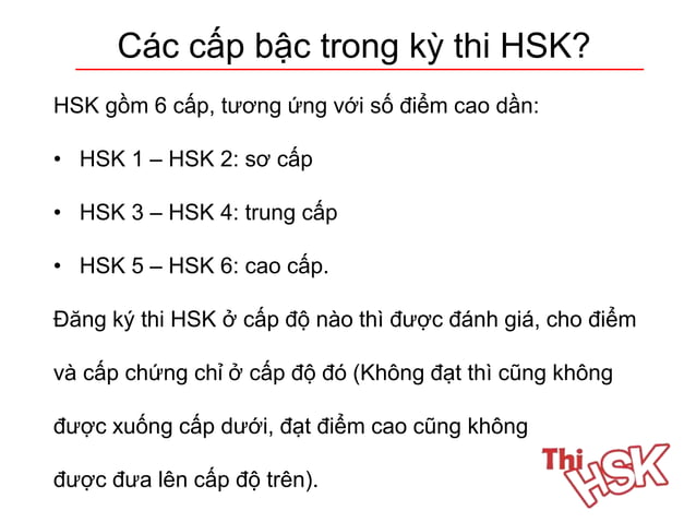 Bài 1: CẤU TRÚC BÀI THI HSK | PPTX