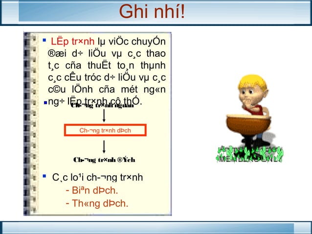 Bai1 khai niem lap trinh va ngon ngu lap trinh bac cao-tin11 | PPT