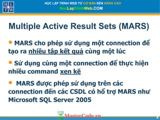 BÀI 10 : Nâng cao hiệu quả hoạt động cơ sở dữ liệu | PDF