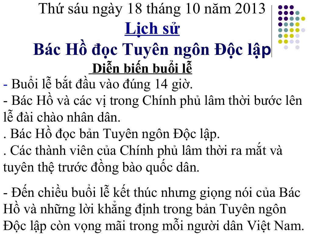 Bai 10 bac ho doc ban tuyen ngon doc lap