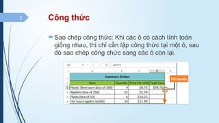 microsoft excel basic functions with example | PPTX