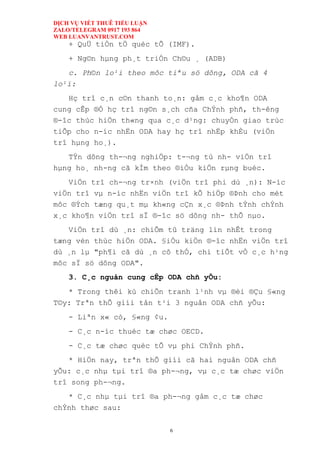 Bài mẫu tiểu luận tài chính về đề tài nguồn vốn oda, HAY | PDF