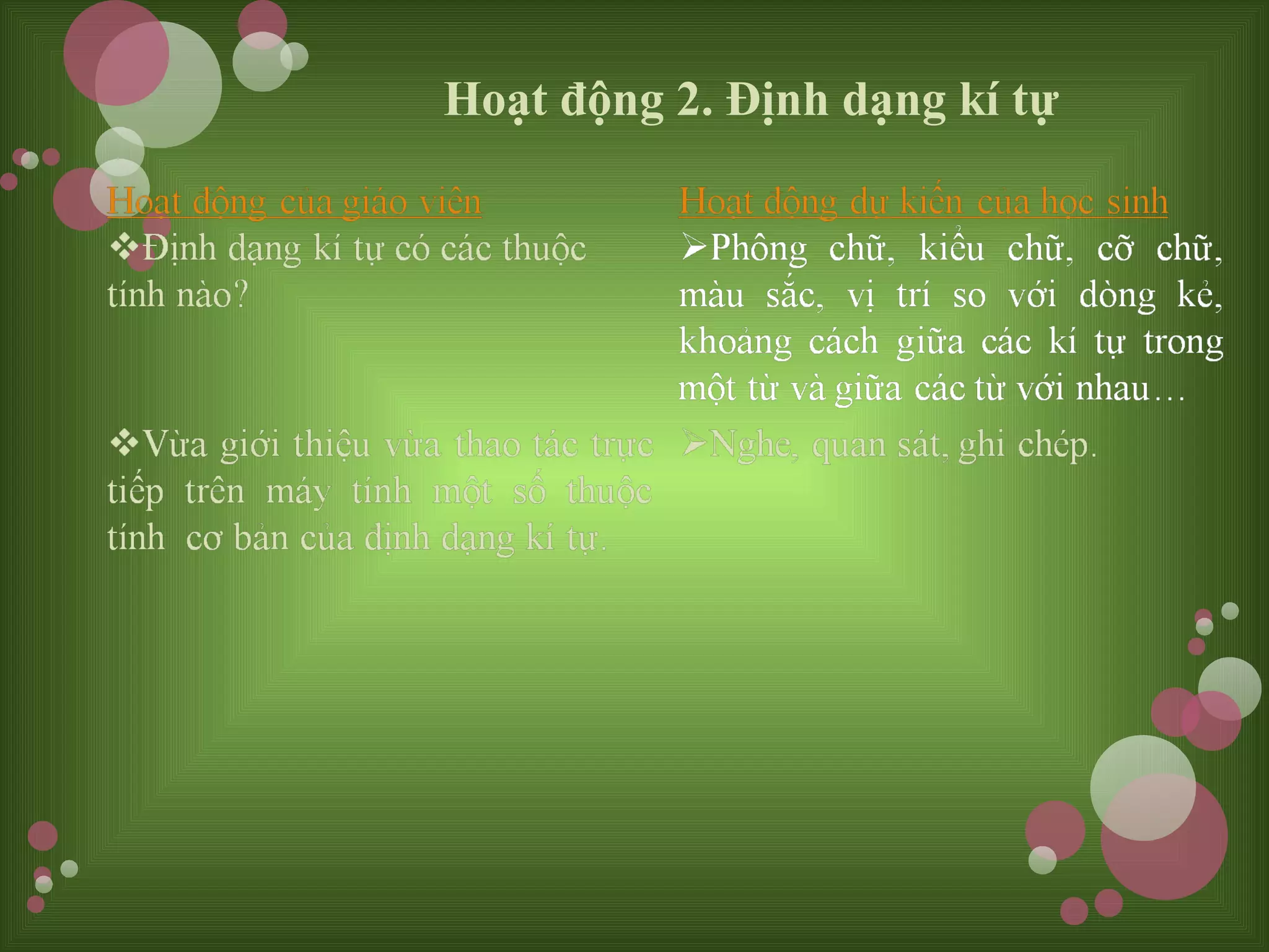 Bai16 dinh dang van ban | PPT