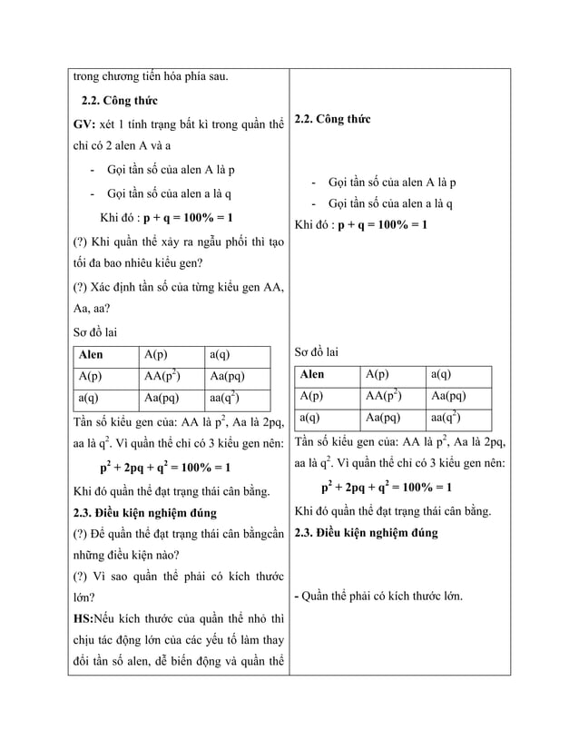 Bai17. cau truc-di-truyen-cua-quan-the-(tt) | PDF