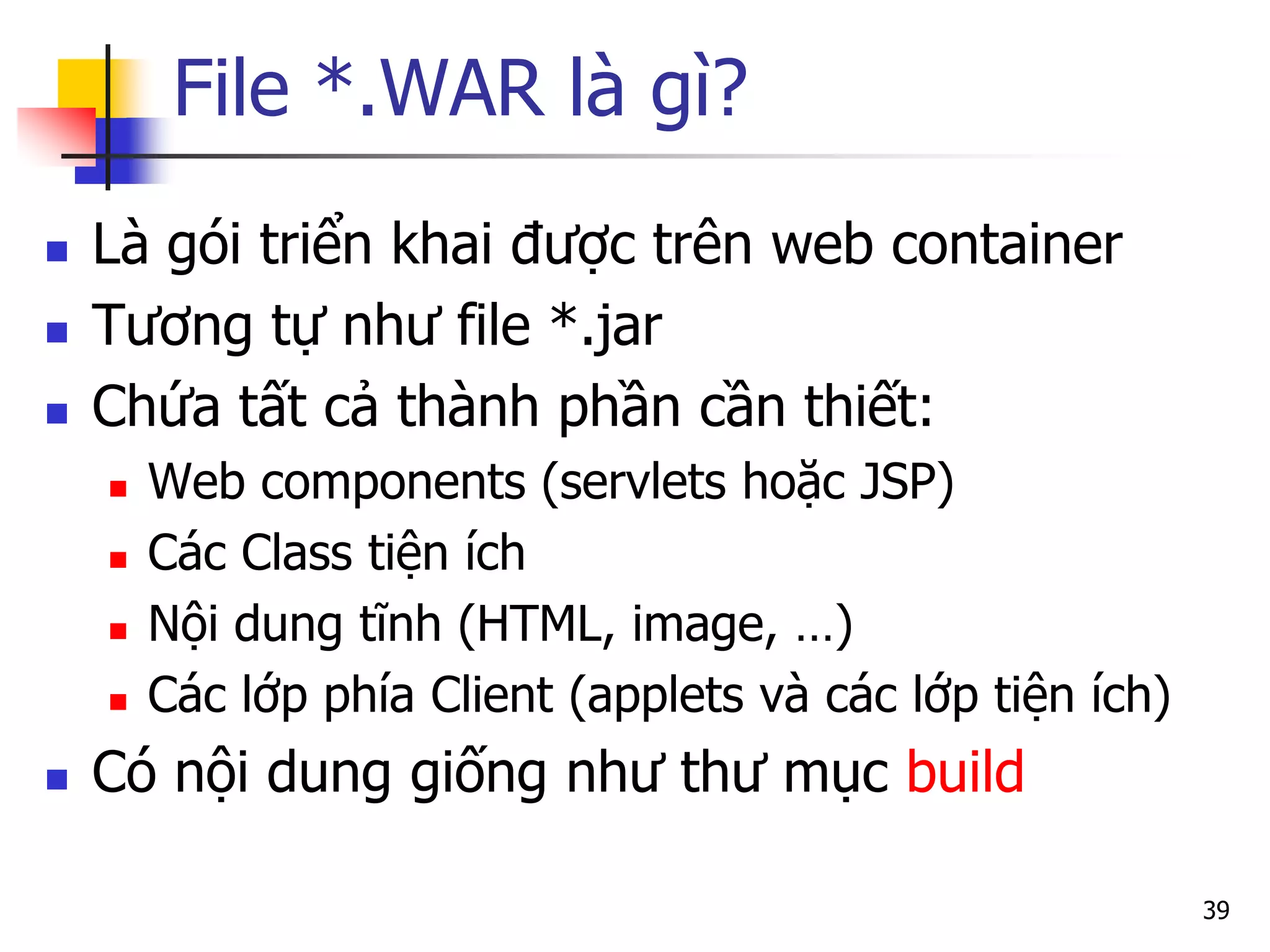 Bai1 gioi thieu_servlet_va_jsp_8952 | PDF