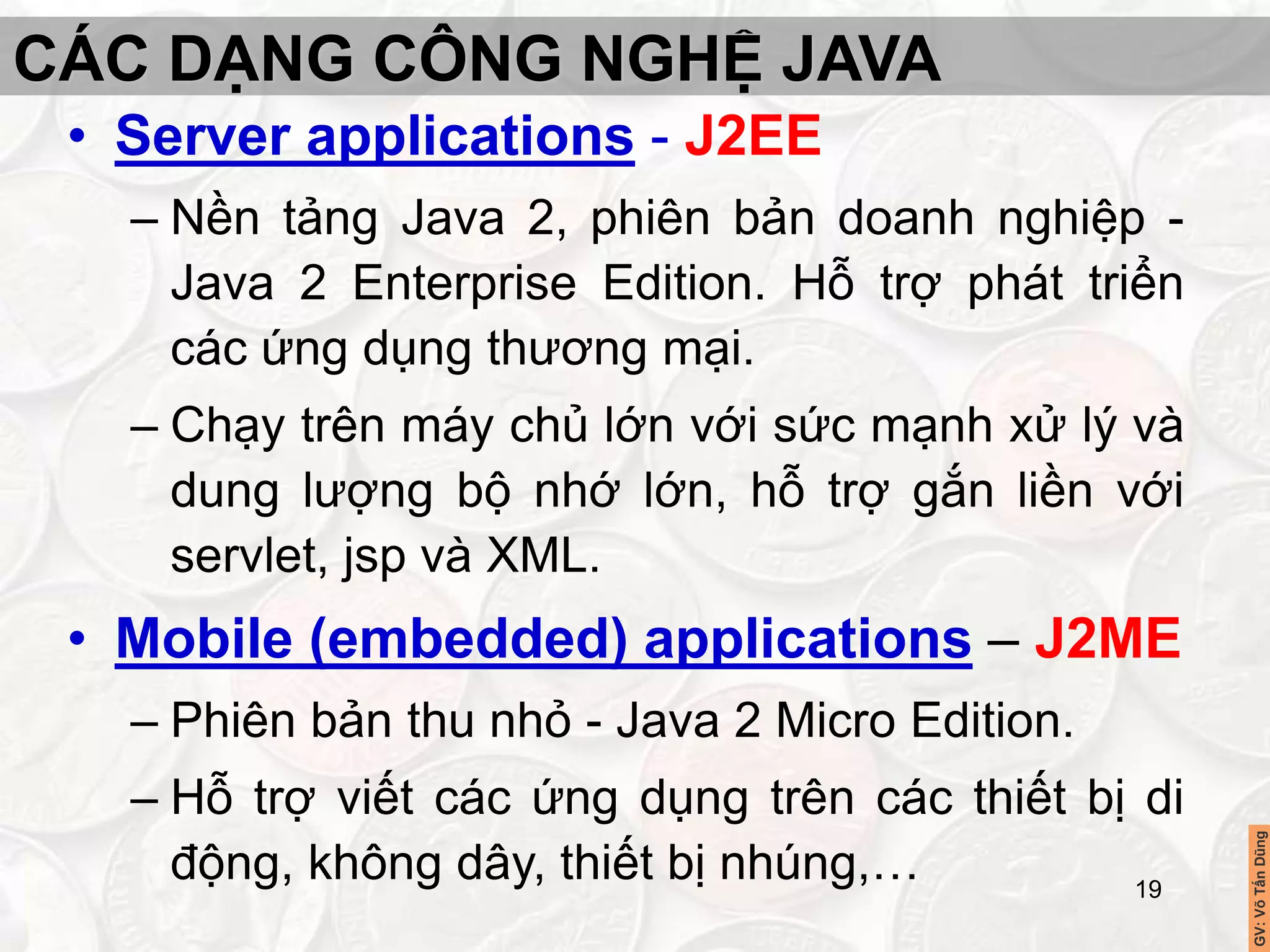 Bài giảng lập trình Java cơ bản - Java Programming | PPT
