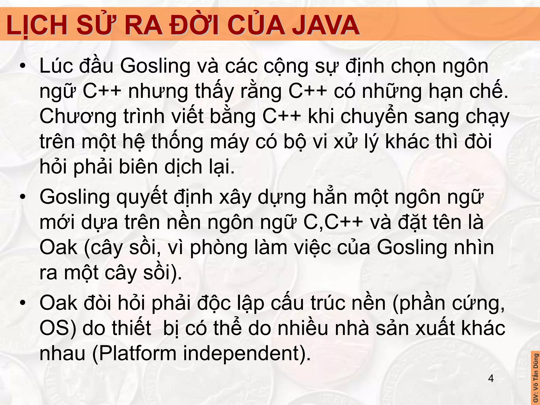 Bài giảng lập trình Java cơ bản - Java Programming | PPT